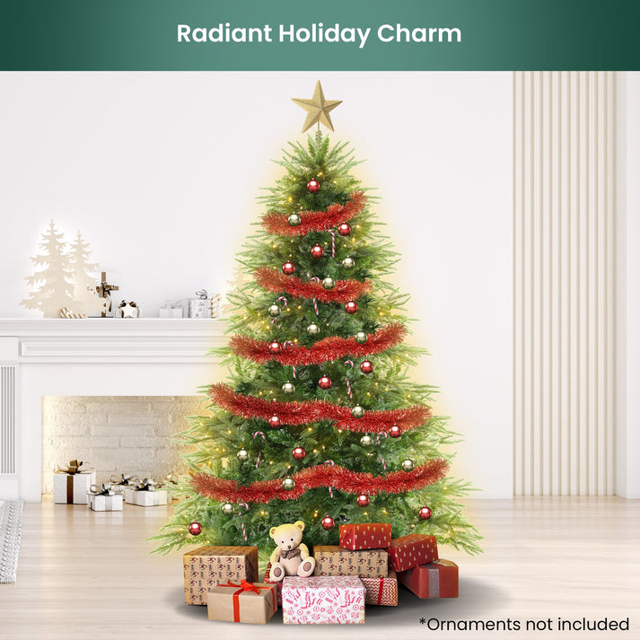 Christabelle 1.8m Prelit Everglow Fir Christmas Tree With 300 Led Ligh