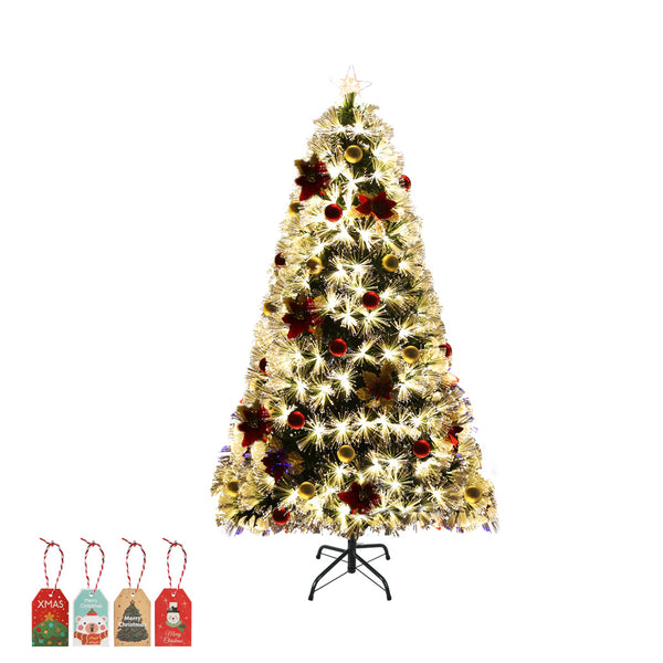 Santaco Christmas Tree 2.1M 7Ft Xmas Decorations Fibre Optic Multicolo